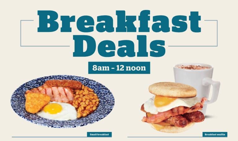 Breakfast deals - J D Wetherspoon