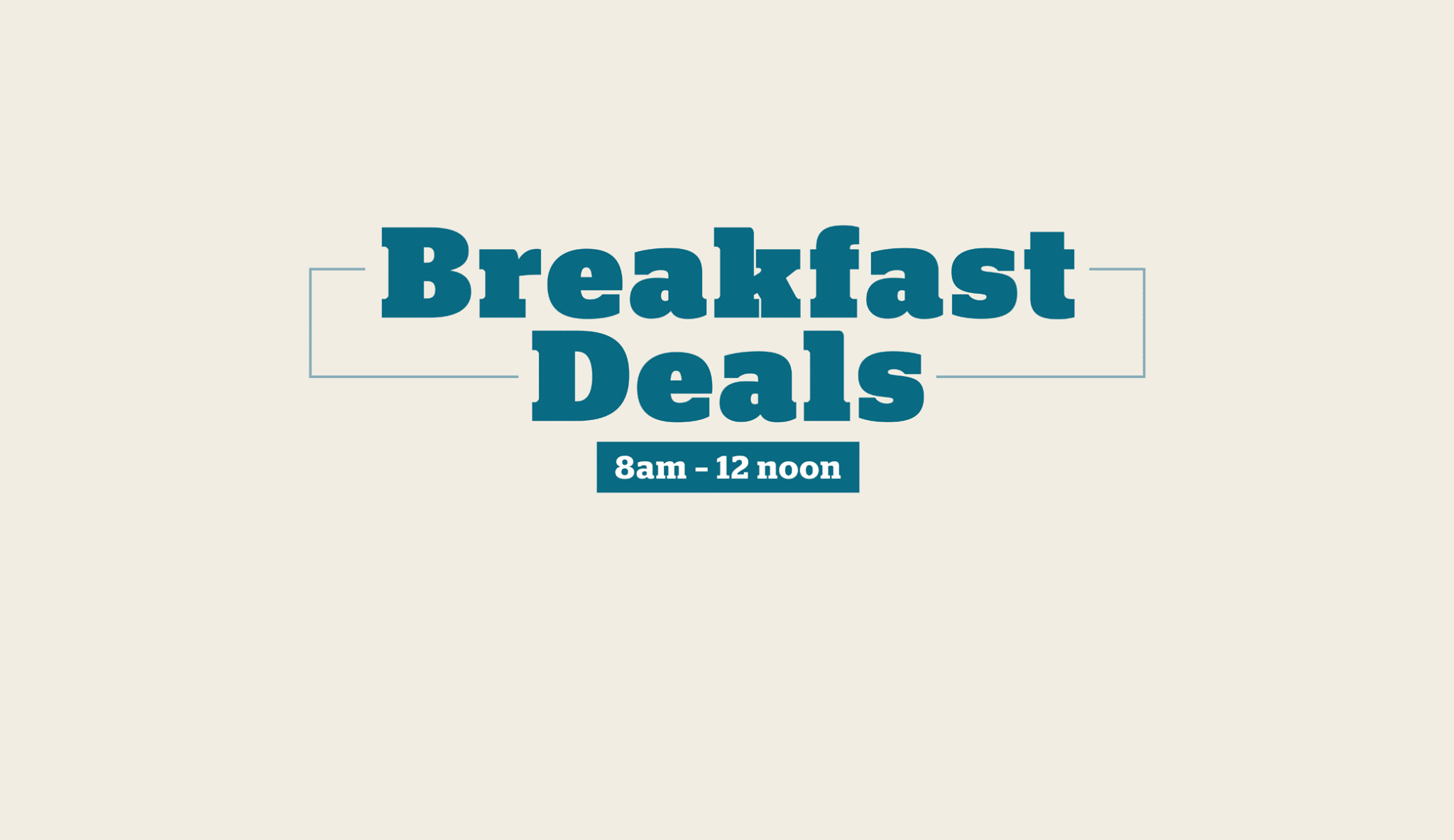 Breakfast deals - J D Wetherspoon