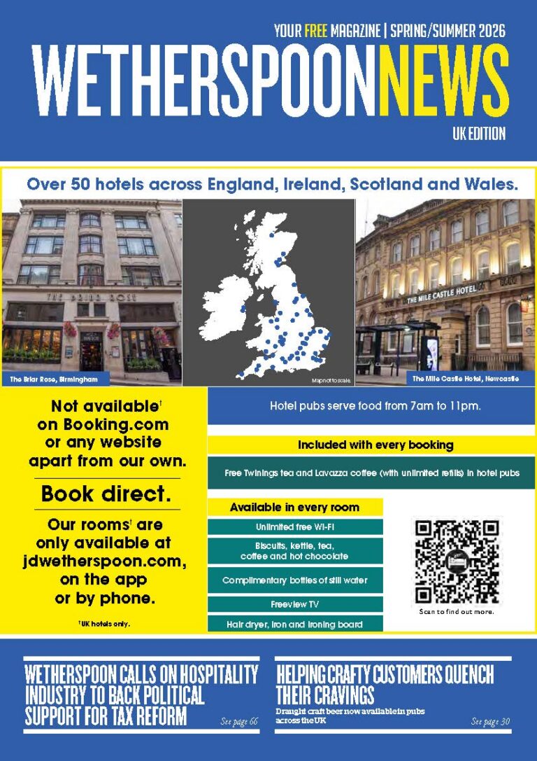 Wetherspoon News magazine - J D Wetherspoon